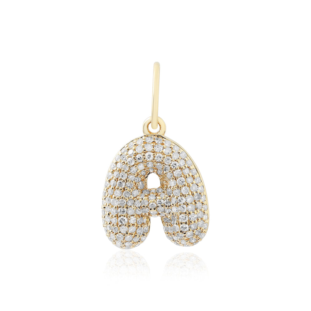 Diamond Bubble Letter Charm – Nashelle