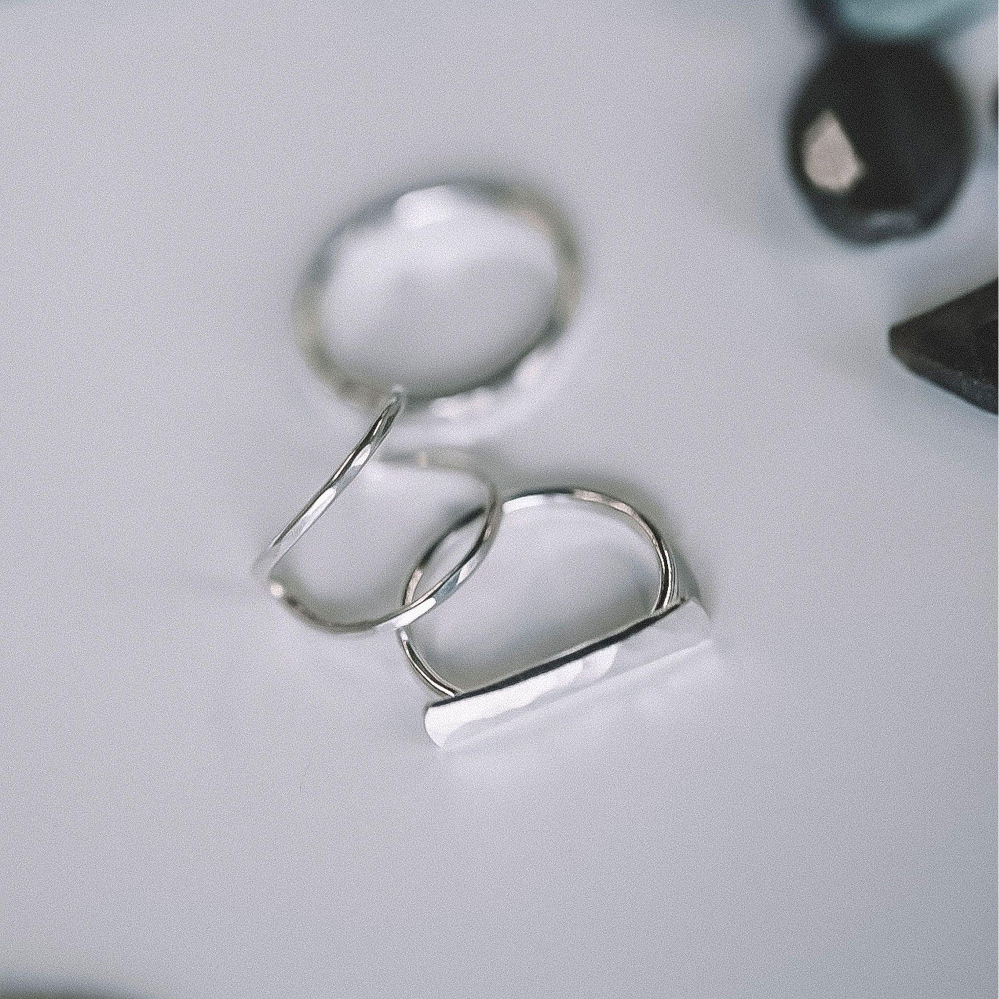 Bar Ring | Handmade Gold Jewelry