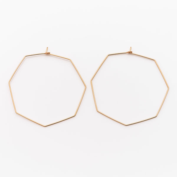 Octagon Hoop Earrings – Nashelle